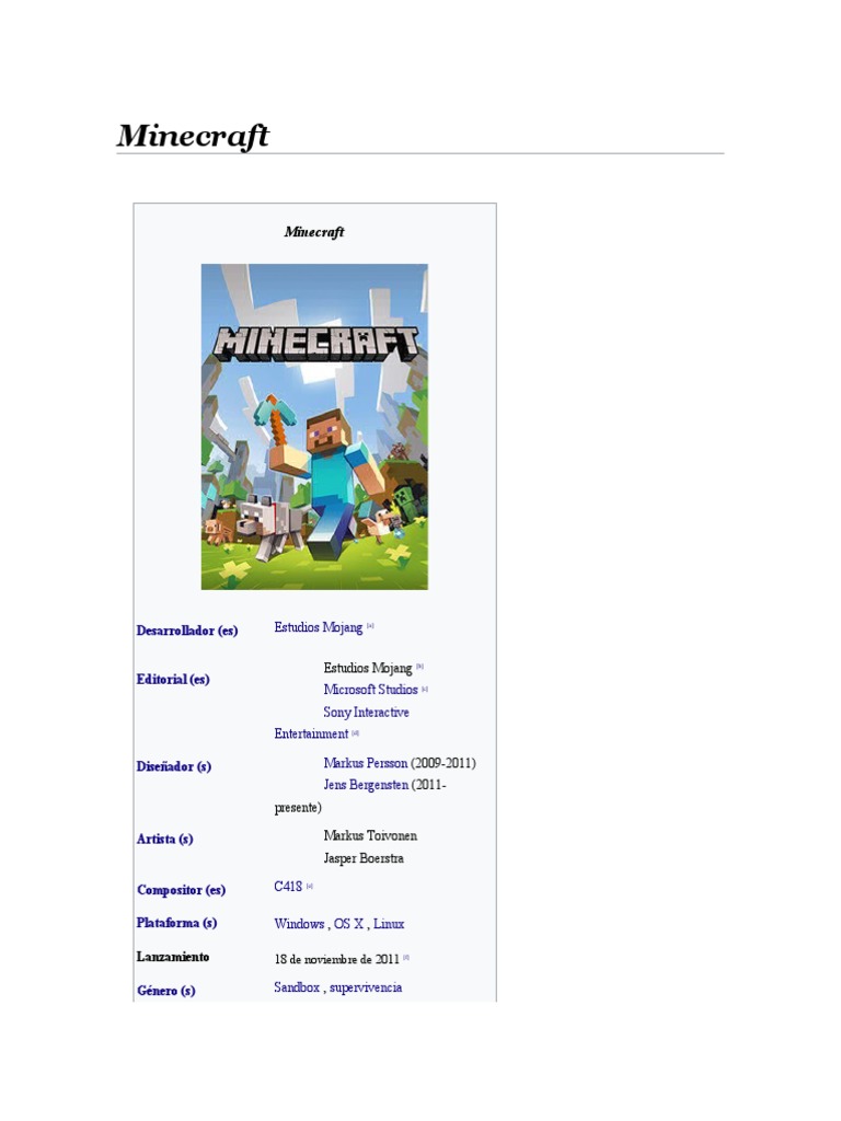 Minecraft | PDF | Mojang | Minecraft