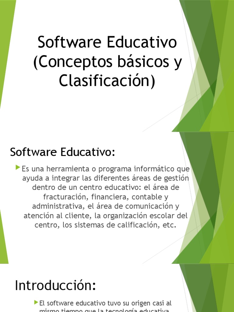 Software Educativo (Conceptos Básicos y Clasificación) | PDF ...