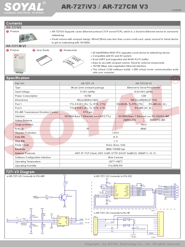 AR-727iV3: Part NO. AR-727i V3 AR-727CM V3 | PDF | Ip Address | Network ...