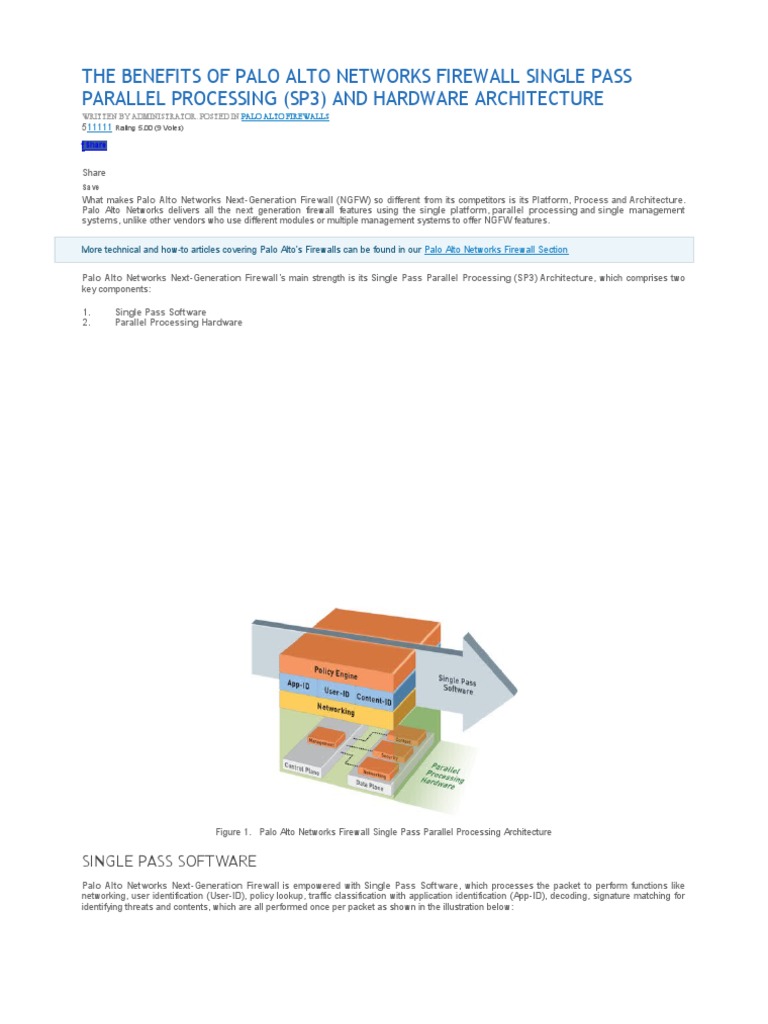The Benefits of Palo Alto Networks Firewall Single Pass Parallel ...