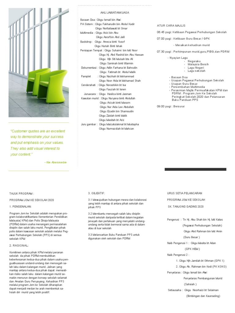 Buku Program Jom Ke Sekolah | PDF