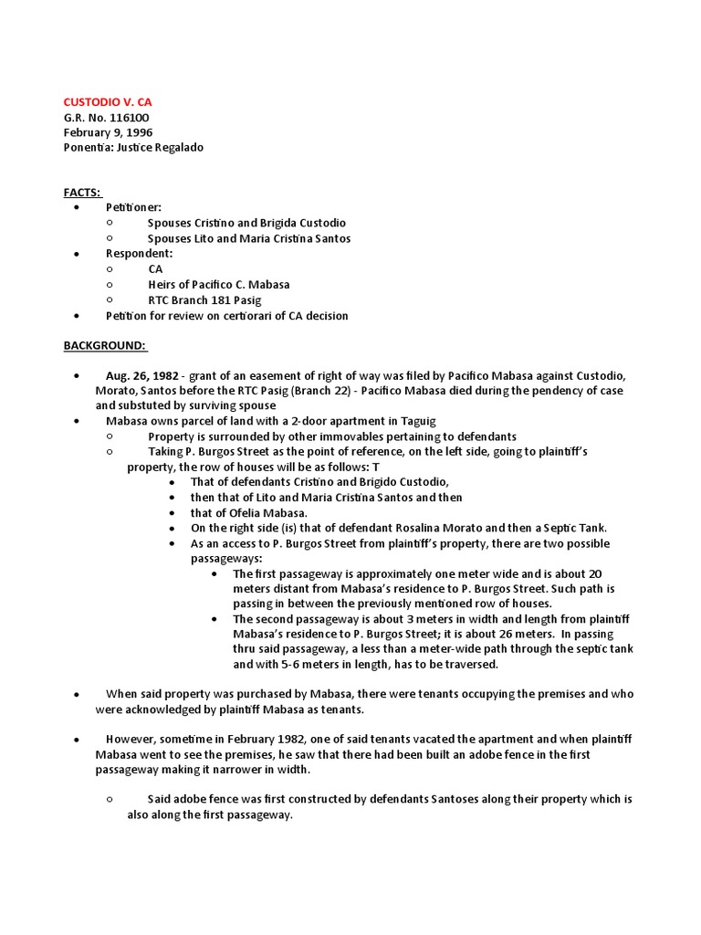 Custodio v. CA | PDF | Damages | Separation Of Powers