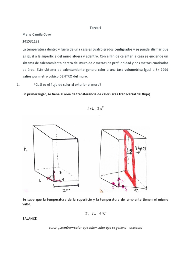 Tarea 4 Fenomenos 2 | PDF | Propiedades termodinámicas. | Calor
