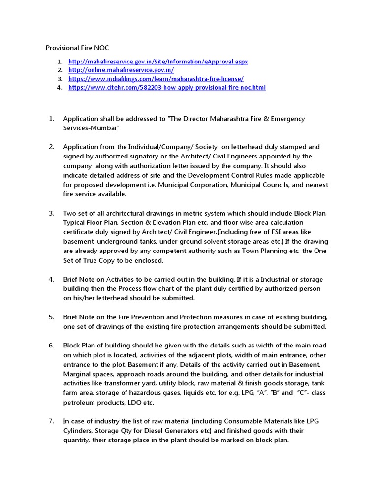 Provisional Fire NOC | PDF | Liquefied Petroleum Gas | Basement