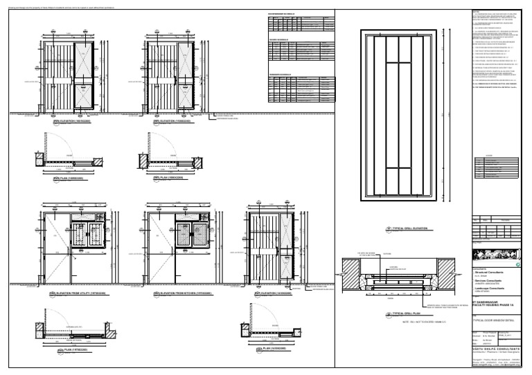 A8.1 Typical Door Window Detail | PDF | Tourist Attractions | Buildings ...