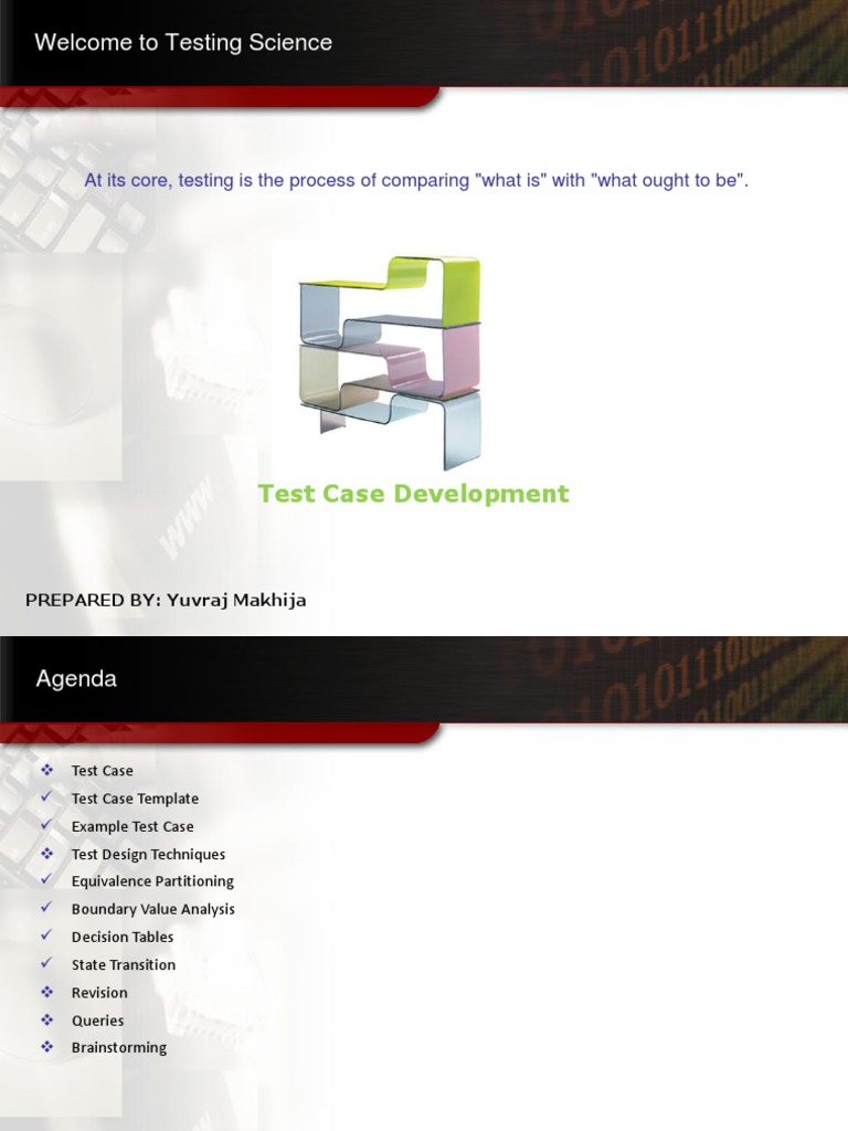 3 Basics of Testing-Test Case Development - Lecture-3 PDF | PDF ...