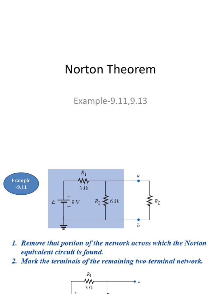 Norton Theorem | PDF