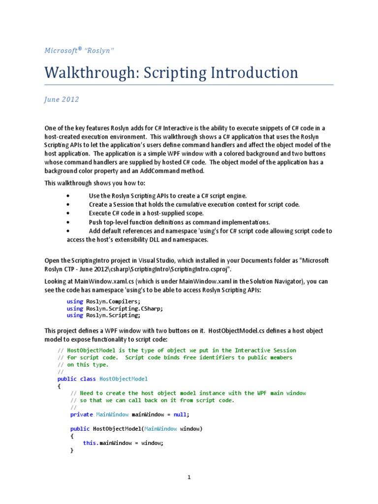 Interactive Scripting Introduction Pdf Scripting Language Extensible Application Markup