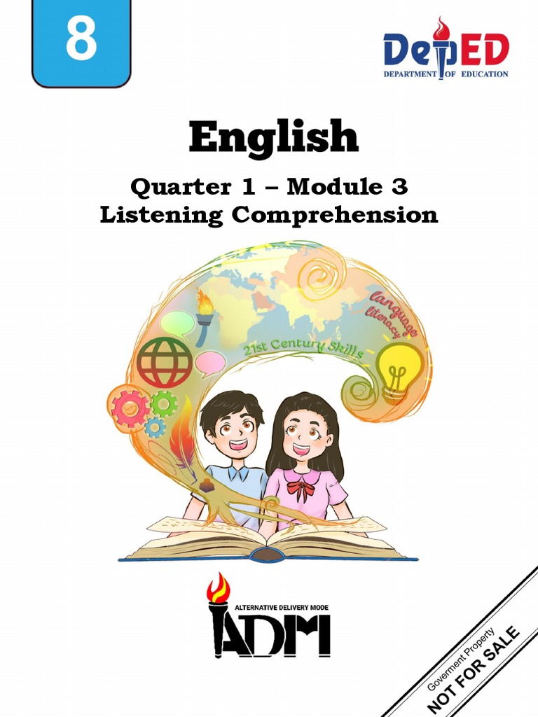Eng8 - Q1 - Mod3 - Listening Comprehension - Version3 PDF | PDF | Stress (Linguistics) | English ...