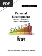 Personal Development: Quarter 2 - Module 4: Career Development (Week 7 ...