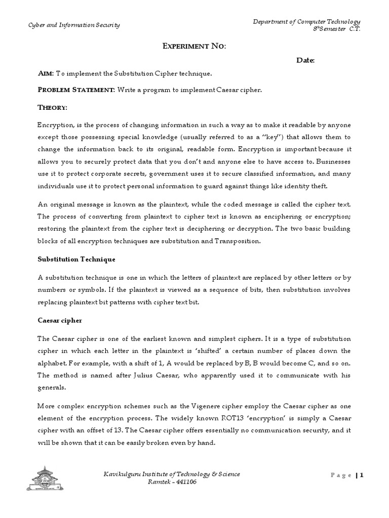 8ct Cis Lab Updated Manual 2019 Pdf Cipher Cryptography