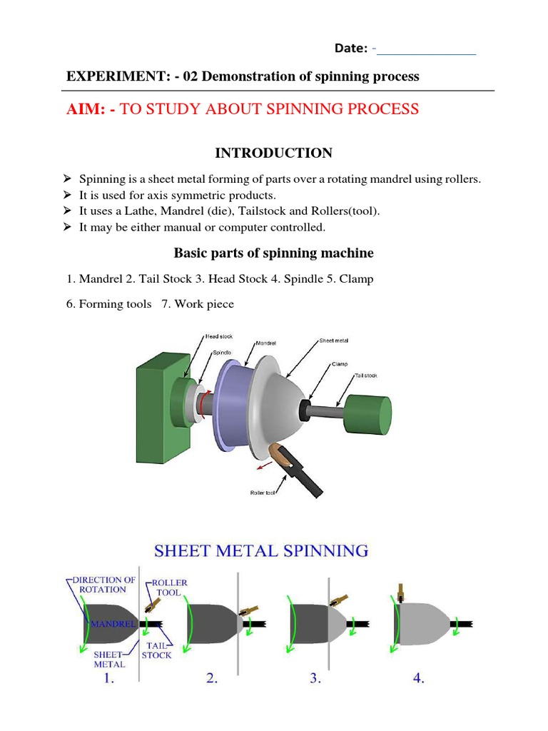 Overview of Sheet Metal Spinning Process | PDF | Sheet Metal | Forging
