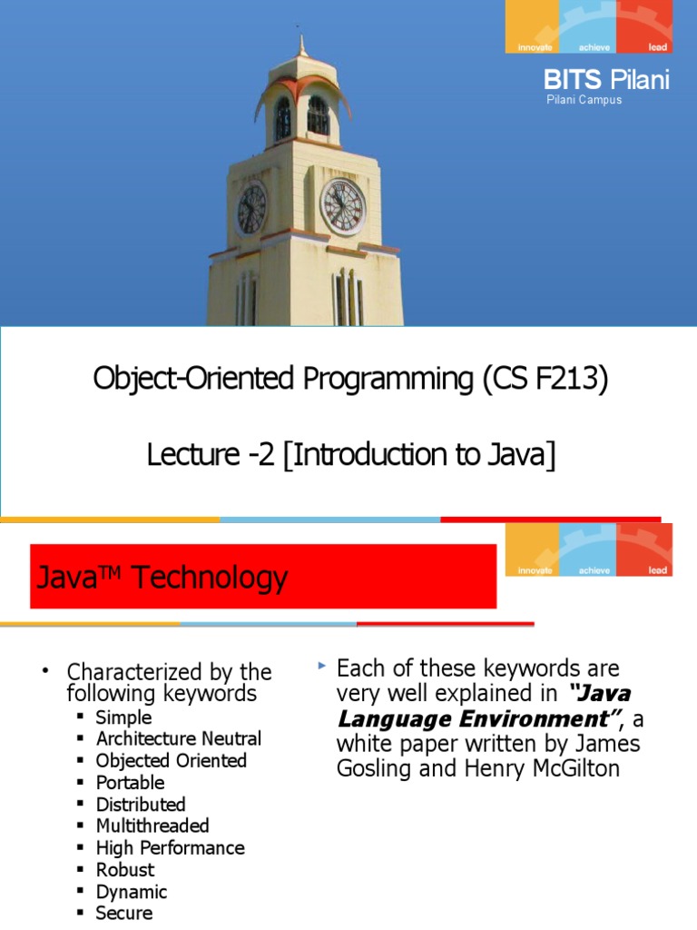 LEC - 02 (Intro To JAVA) | PDF | Java (Software Platform) | Java ...