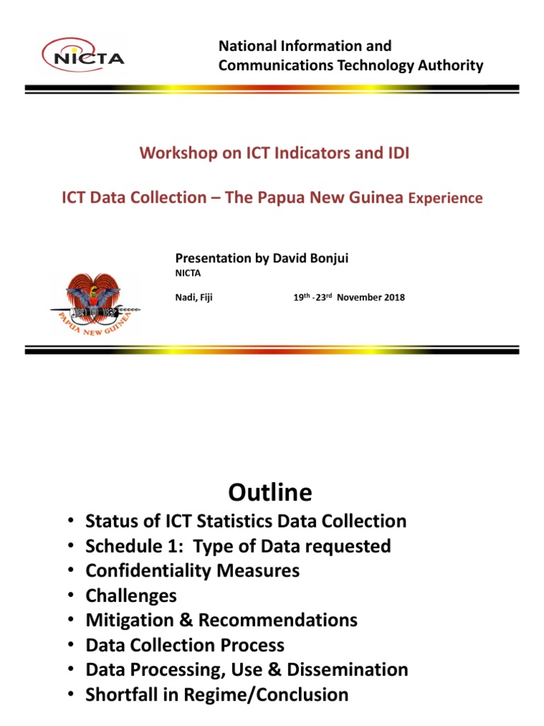 ICT Data Collection - The Papua New Guinea Experience PDF | PDF | Papua ...