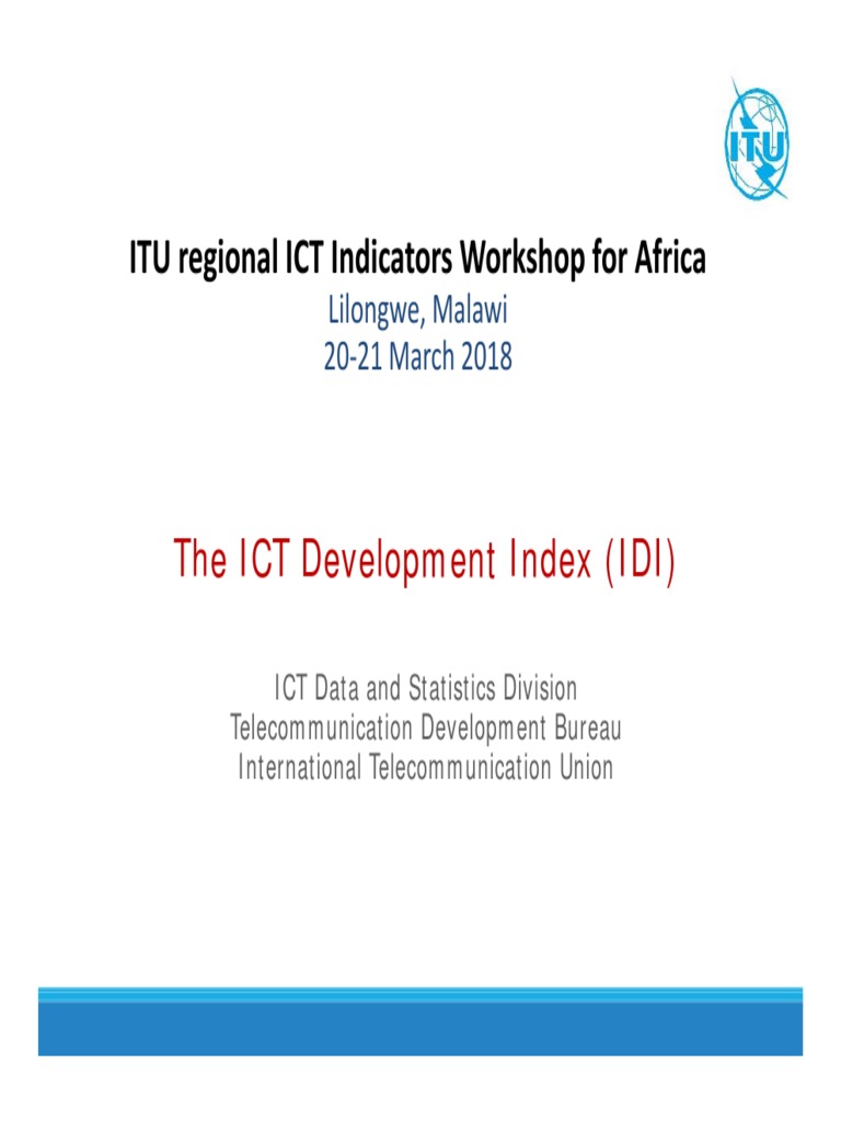 Session 5a. ICT Development Index PDF | PDF | Internet Access ...