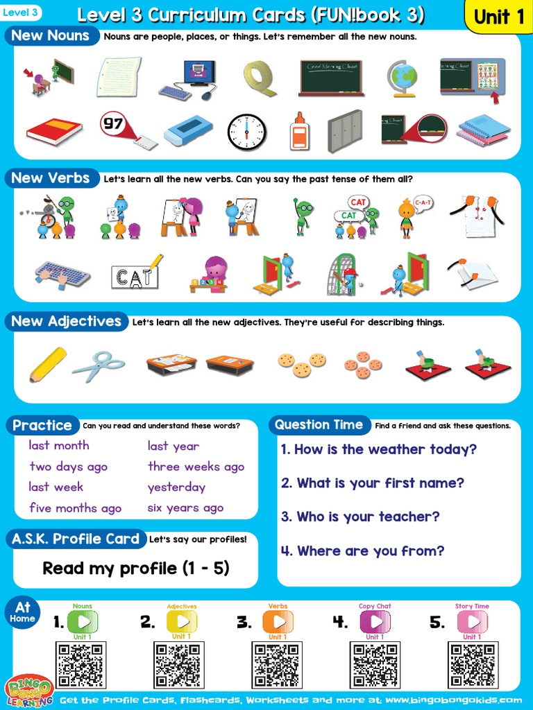 Level 3 Curriculum Cards 1 | PDF