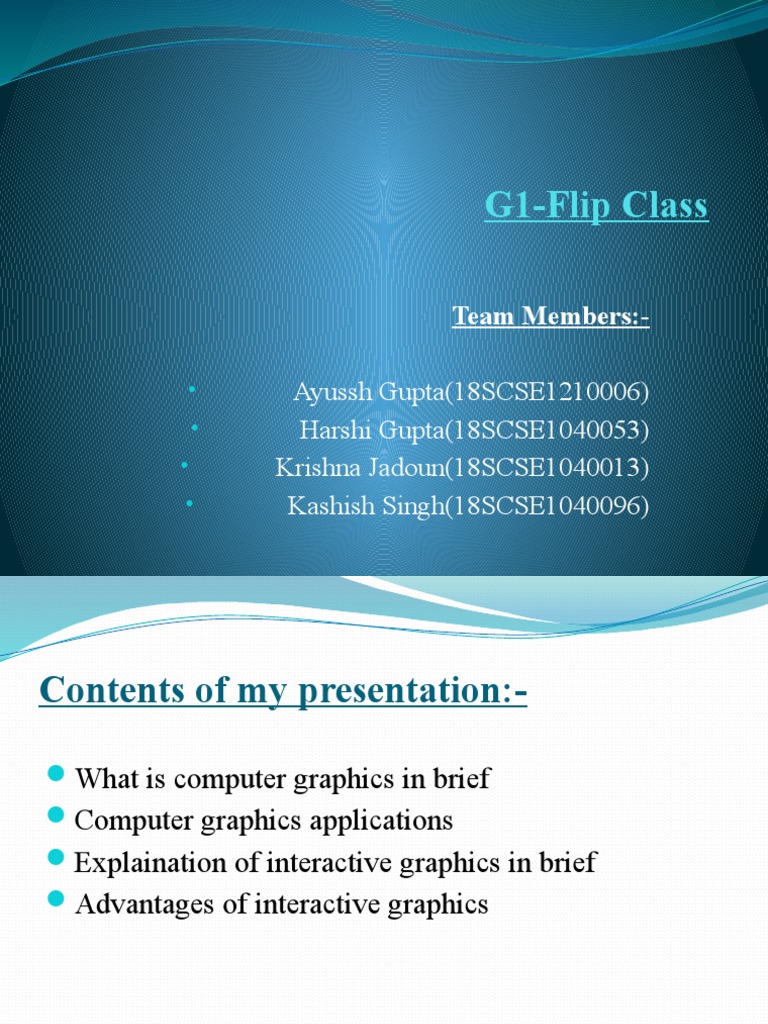 G1-Flip Class - PPT | Download Free PDF | Graphics | Computer Graphics