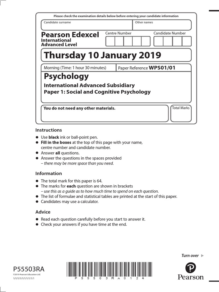 WPS01 01 Que 20190111 PDF | PDF | Obedience (Human Behavior) | Power ...