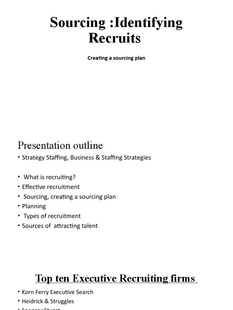 Effective Candidate Sourcing Strategies | PDF | Recruitment | Employment