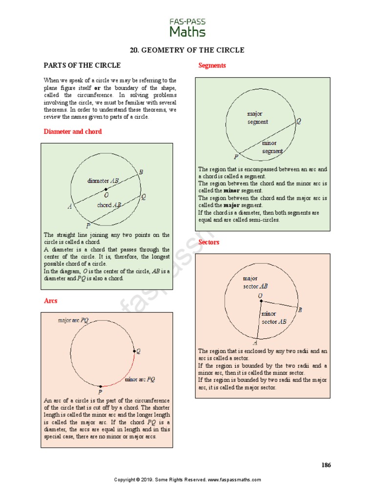 Geometry of The Circle | PDF | Circle | Angle