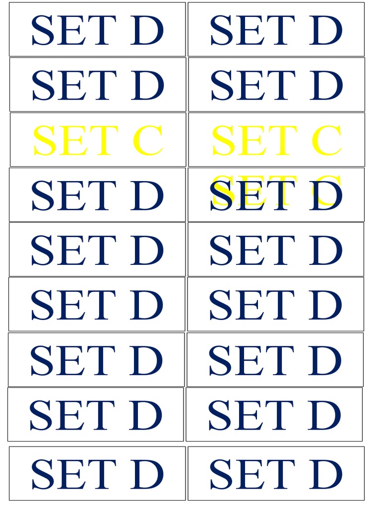 Set Name | PDF