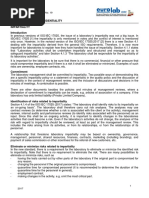 Implement The Iso 17025 Impartiality Procedure | PDF | Risk | Risk Management