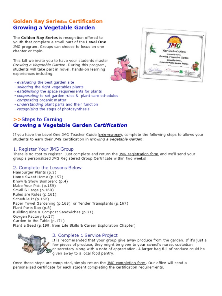 Vegetable Certificate Requirements | PDF