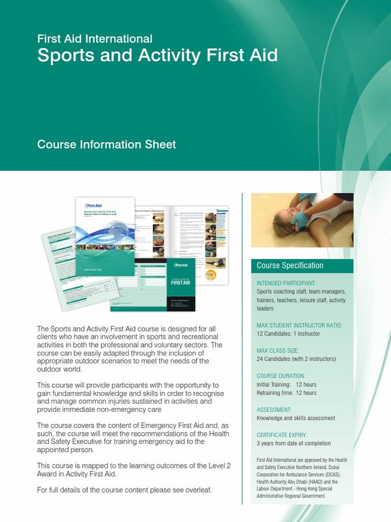Sports and Activity First Aid PDF | PDF | First Aid | Cardiopulmonary ...