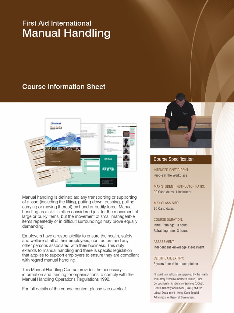 Manual Handling PDF | PDF | Occupational Safety And Health | Business