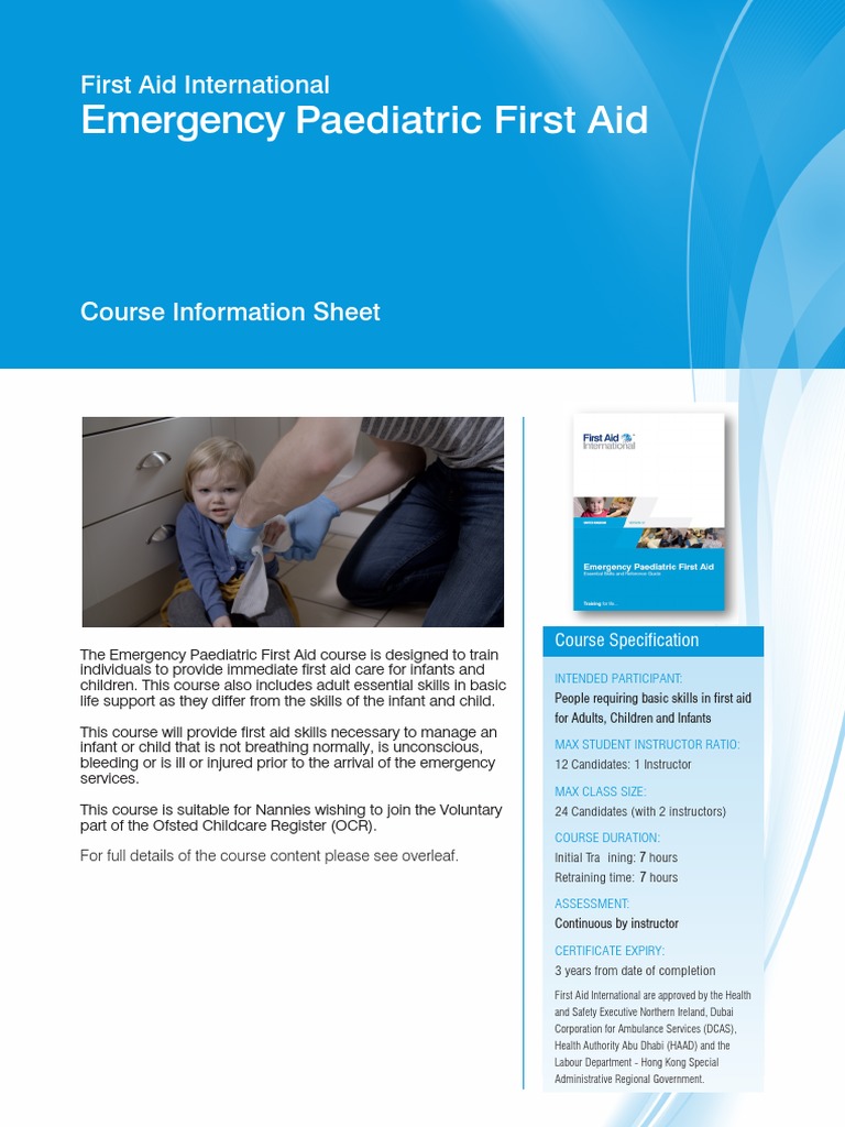 Emergency Paediatric First Aid PDF | Download Free PDF | First Aid ...