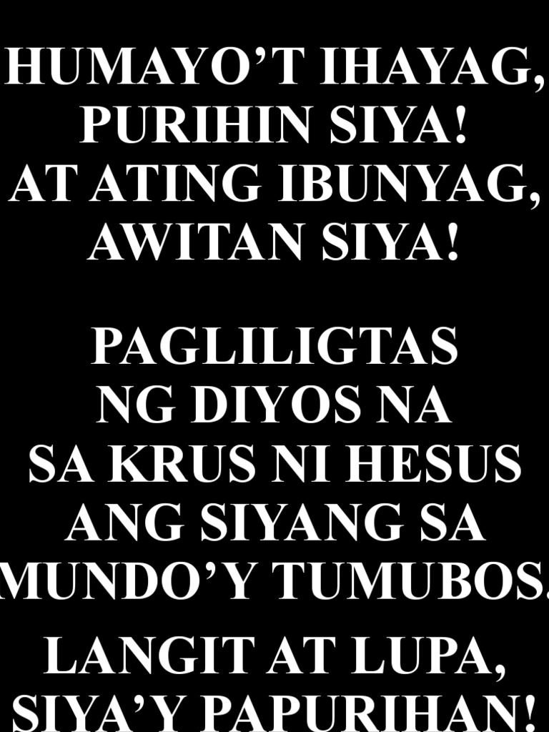 Humayo't Ihayag | PDF