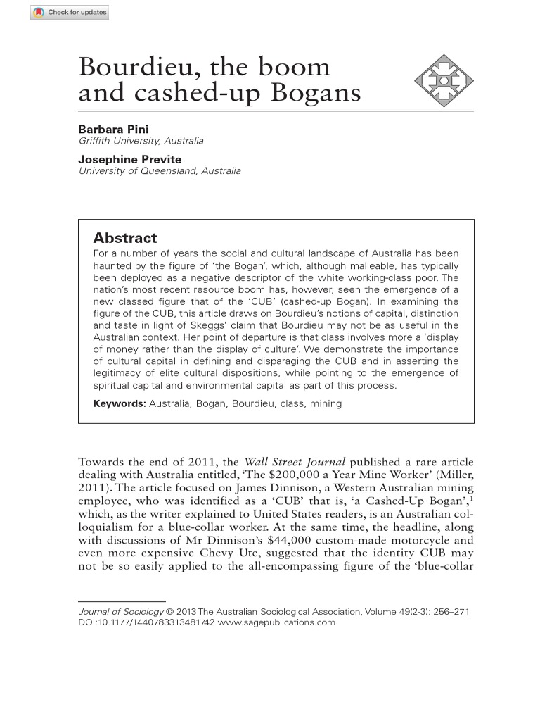 Cashed Up Bogans | PDF | Sociology
