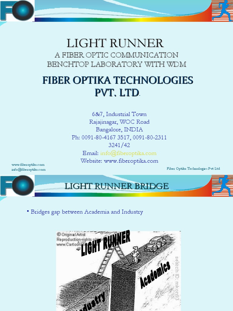 LightRunner - A Fiber Optic Communication Benchtop Laboratory With WDM ...