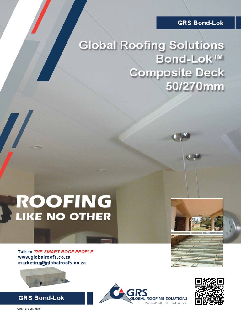 Roofing: Global Roofing Solutions Bond-Lok™ Composite Deck 50/270mm ...