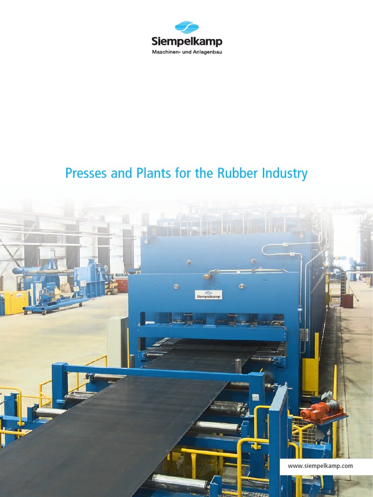Siempelkamp Presses and Plants Rubber Industry-Eng | PDF | Tire | Belt ...