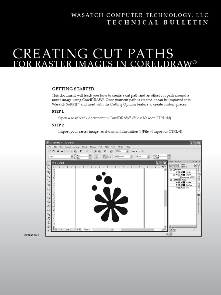 Creating Cut Paths: For Raster Images in Coreldraw | PDF | Button ...
