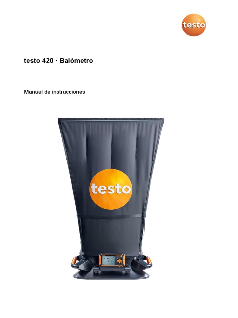 Testo 420 Manual de Instrucciones | PDF | Archivo de computadora ...