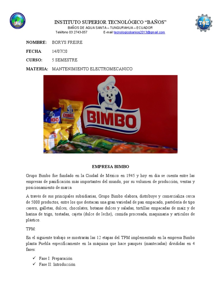 BIMBO | PDF | Business | Alimentos