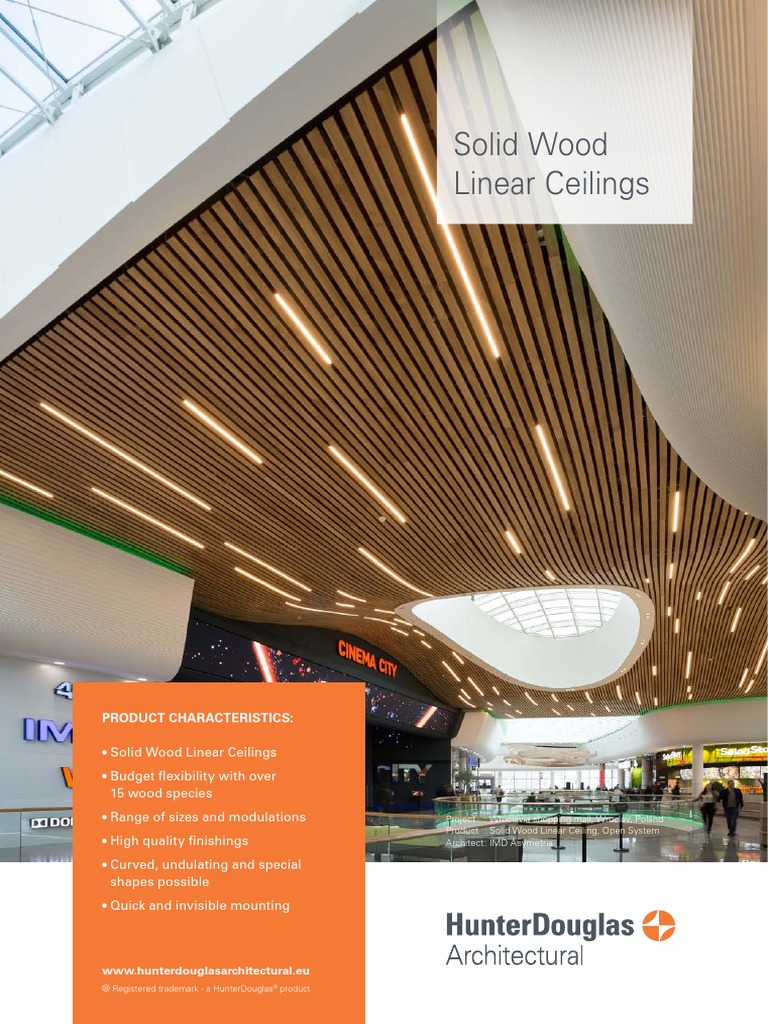 Technical Leaflet Solid Wood Linear Ceiling, en EU | PDF | Wood | Nature