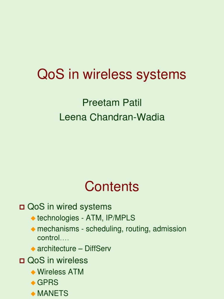 An In-Depth Exploration of Quality of Service (QoS) Technologies and ...