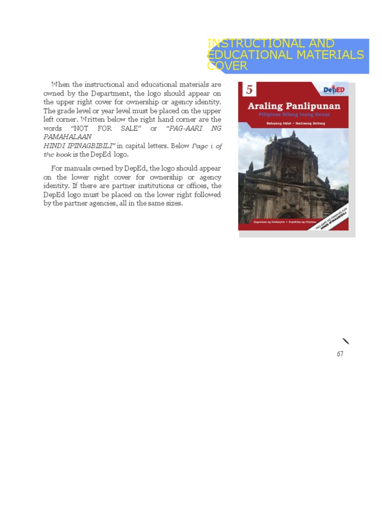 Instructional and Educational Materials Cover | PDF