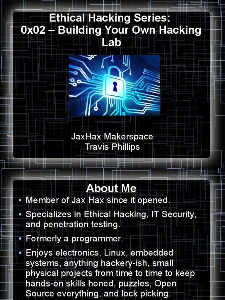 0x02 Ethical Hacking Series Building Your Own Hacking Lab Pdf Pdf Virtual Machine Linux