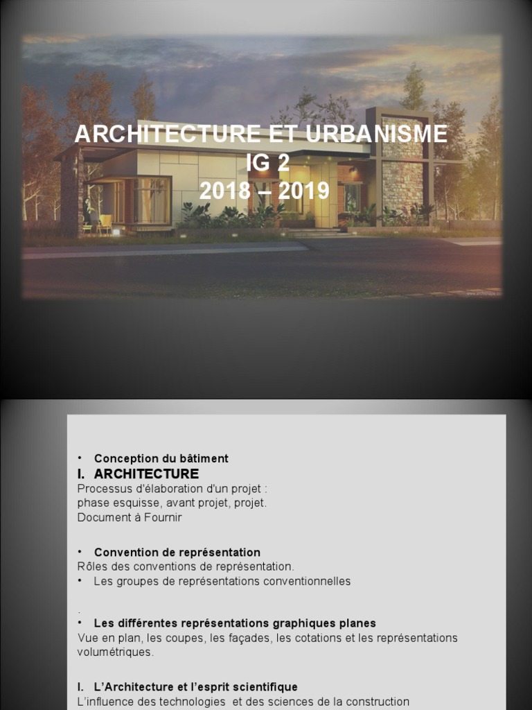 Architecture et Urbanisme : Concepts Clés | PDF | Urbanisme | Immobilier