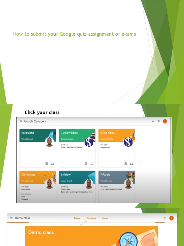 How To Submit Your Google Quiz | PDF