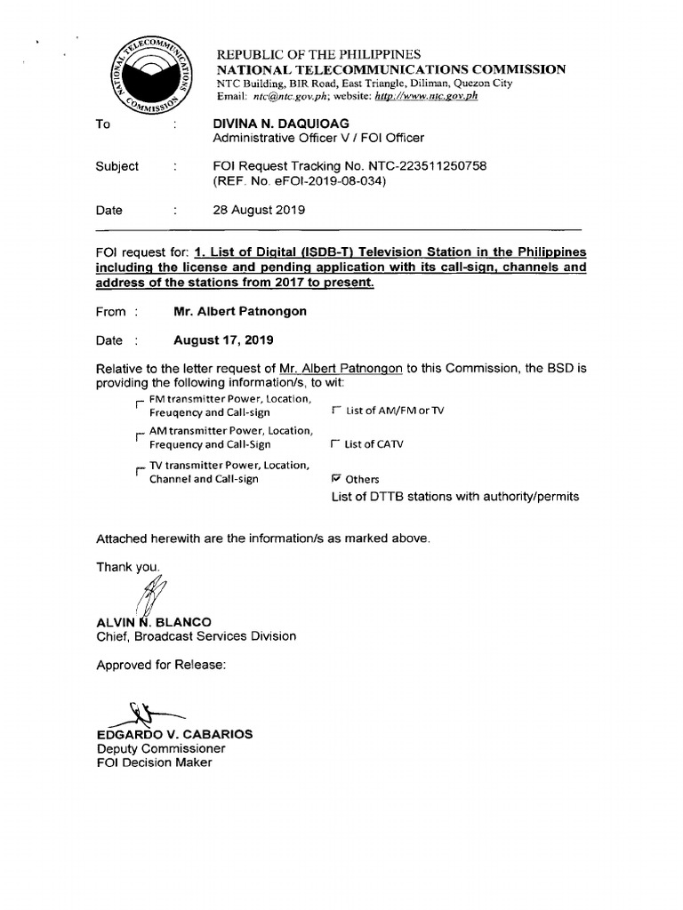 ' Call-Sign R ' Call-Sign R ' Call-Sign: National Telecommunications ...
