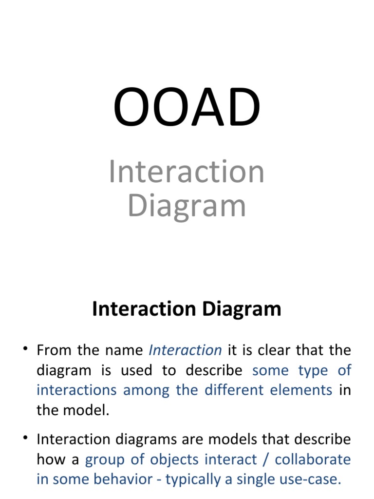 Interaction Diagram | PDF | Unified Modeling Language | Scientific Modeling
