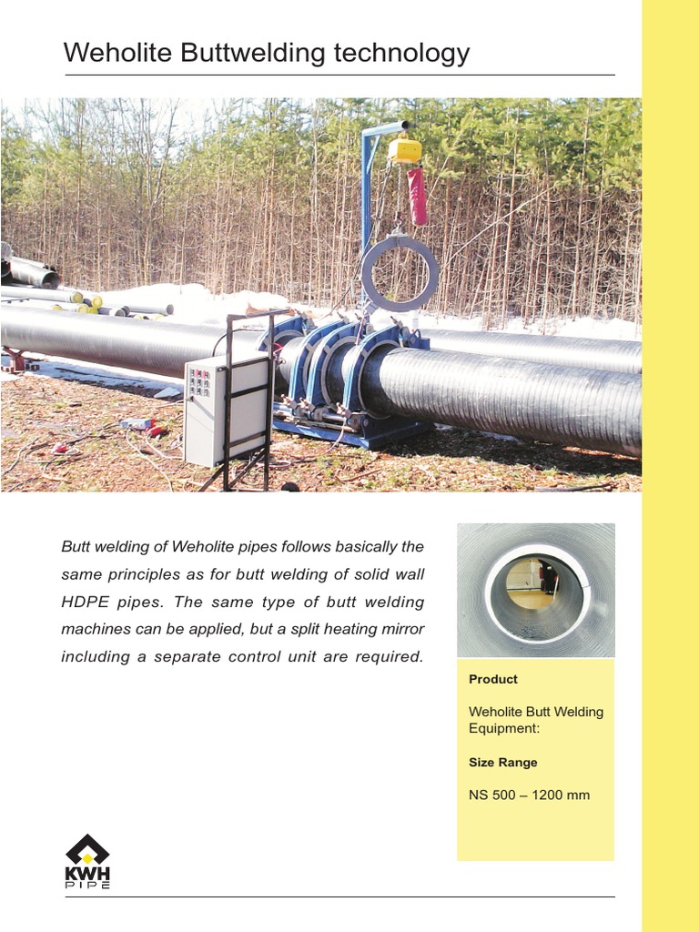 Weholite Buttwelding Technology: Weholite Butt Welding Equipment | PDF ...