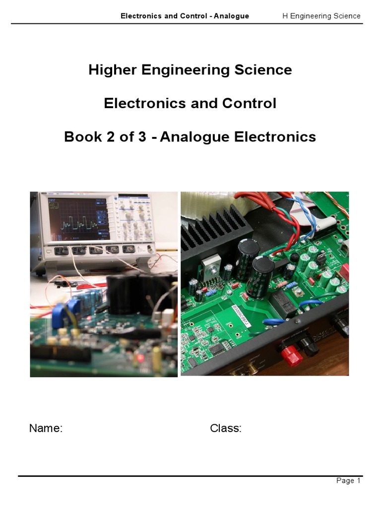 2 - Analogue Electonics ST Pauls | PDF | Field Effect Transistor ...