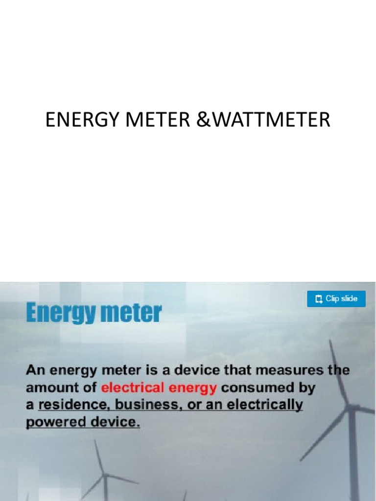 Energy Meter &wattmeter | PDF | Inductor | Physics