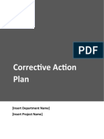 Corrective Action Plan (CAP) Template | PDF | Software Engineering | Systems Engineering